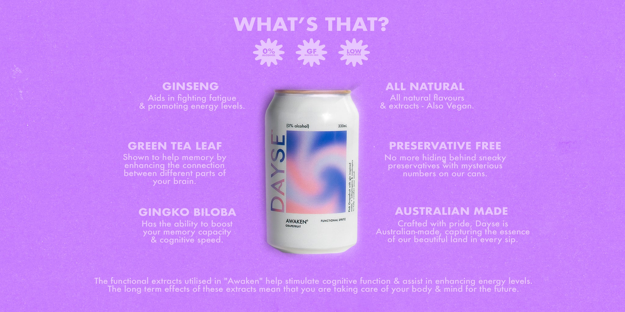 DAYSE FUNCTIONAL SPRITZERS | SHOP AWAKEN | Dayse