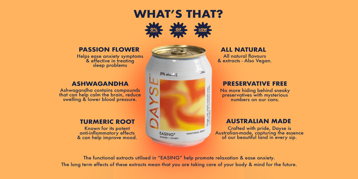 DAYSE FUNCTIONAL SPRITZERS | SHOP EASING | Drink Dayse
